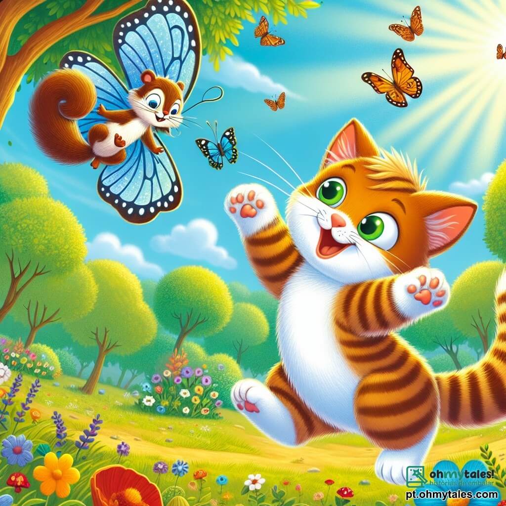 Miau e a Borboleta Azul | Conto de animal | 1 a 2 anos | Conta