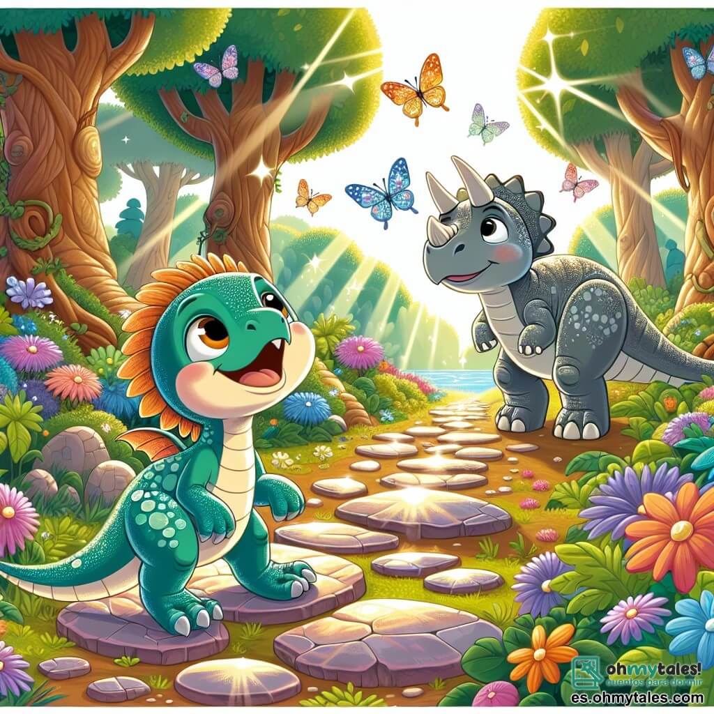 Rafi y el Camino Brillante | Cuento de dinosaurio | 3/4 años | Cuento ...