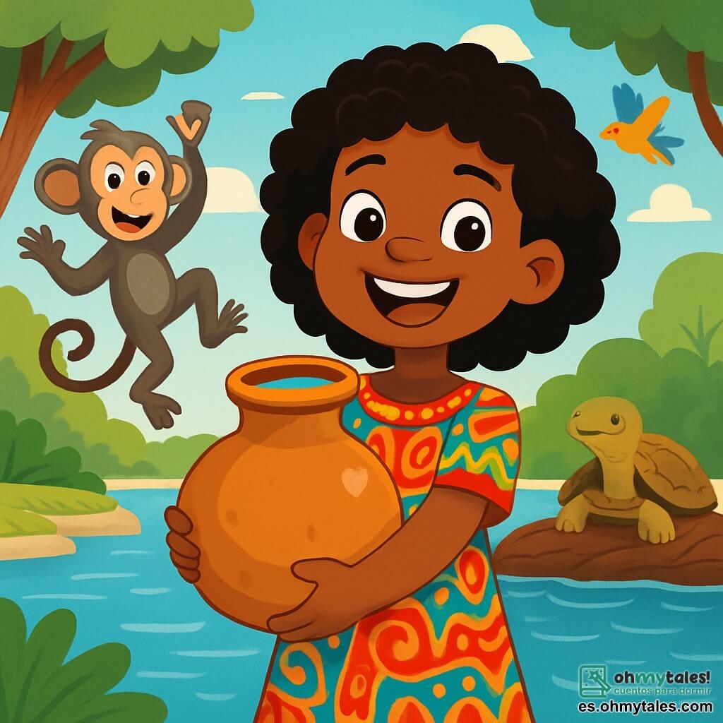 Nia y el secreto del río Yemba | Cuento tradicional | 5/6 años | Cuentos africanos