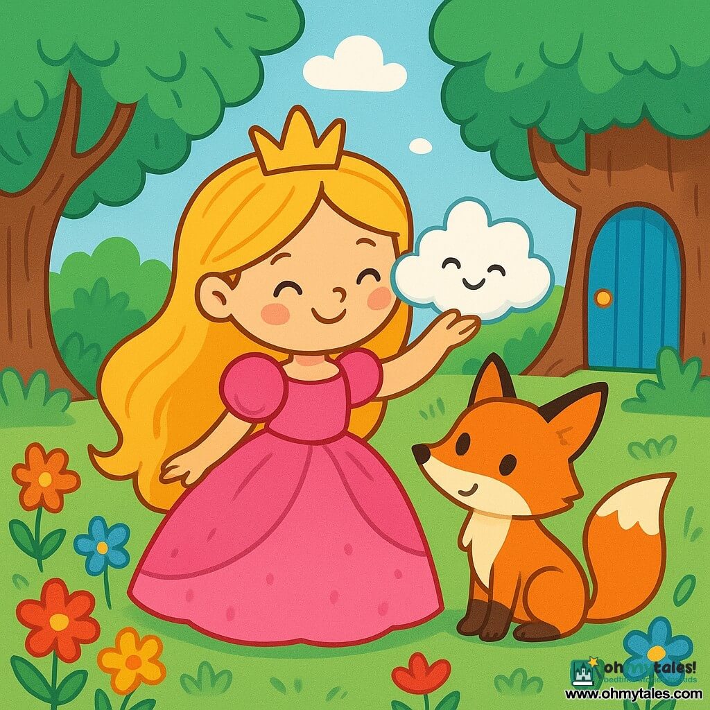 The princess and the little fox and the lost cloud | Princess and ...