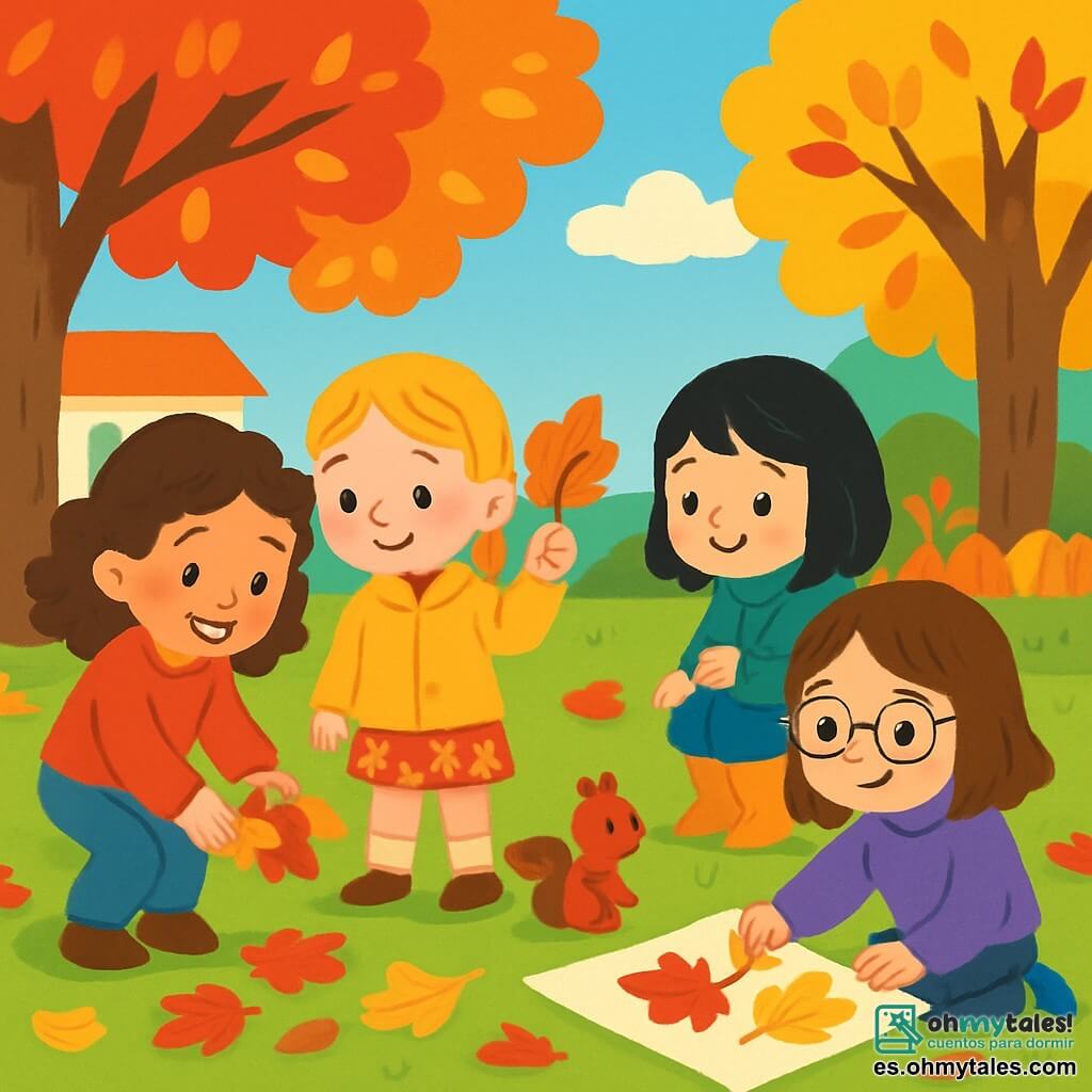 Las aventuras otoñales de las cuatro amigas | Cuento sobre el otoño | 1 ...