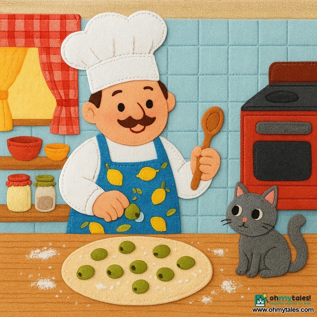 Chef Tom and the Magical Olive Bread | Chef's story | 3-4 years old ...