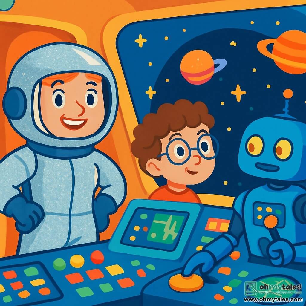 💬 Commander Stella and the Starship Adventure | Space travel story | 3 ...