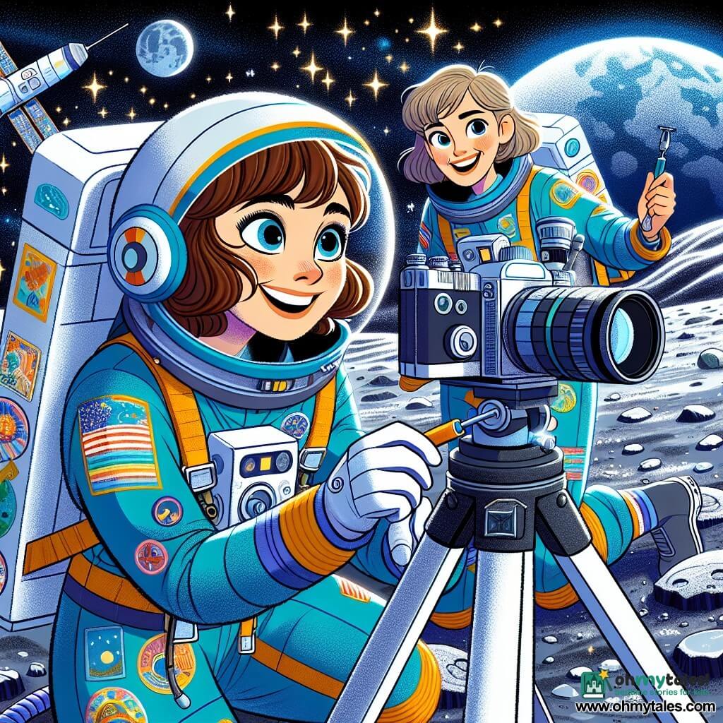 Lina and the Moon's sleepy camera | Astronaut Story | 9-10 years old ...
