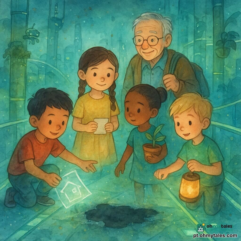 O aviso que iluminou a cidade-bambu | História de cidade futurista | 5 ...