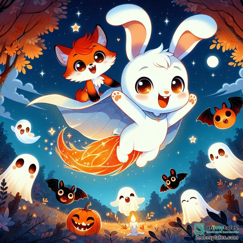 Il Fantasma Volante | Storia di Halloween | 3/4 anni | Storia di festa
