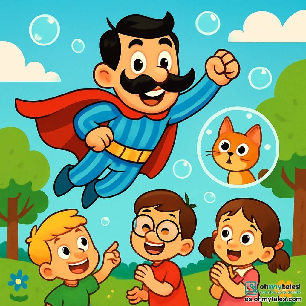 Las travesuras del bigote mágico | Cuento de superhéroes cómico | 5/6 ...