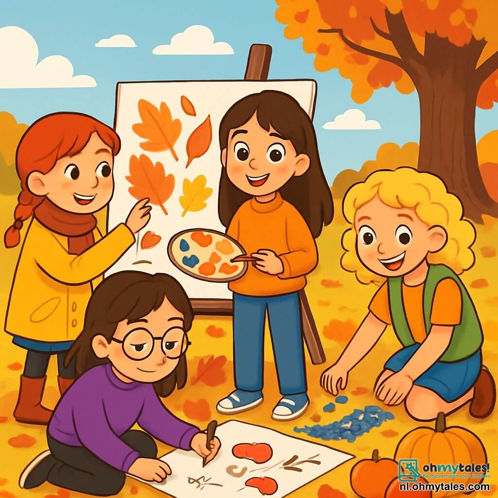 herfstvrienden en het grote kunstavontuur | Verhaal over de herfst | 9/ ...