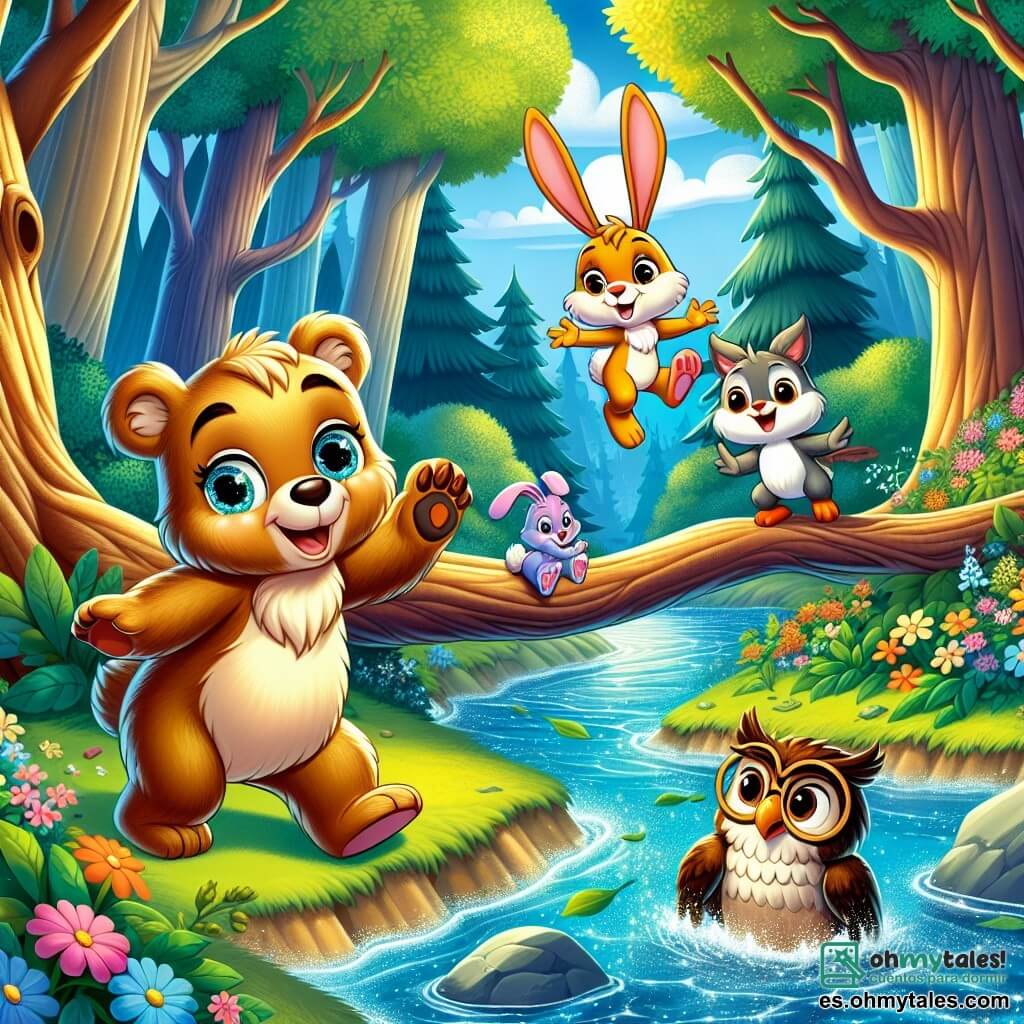 La aventura de Osita Miel y el río susurrante | Cuento de animal | 7/8 ...