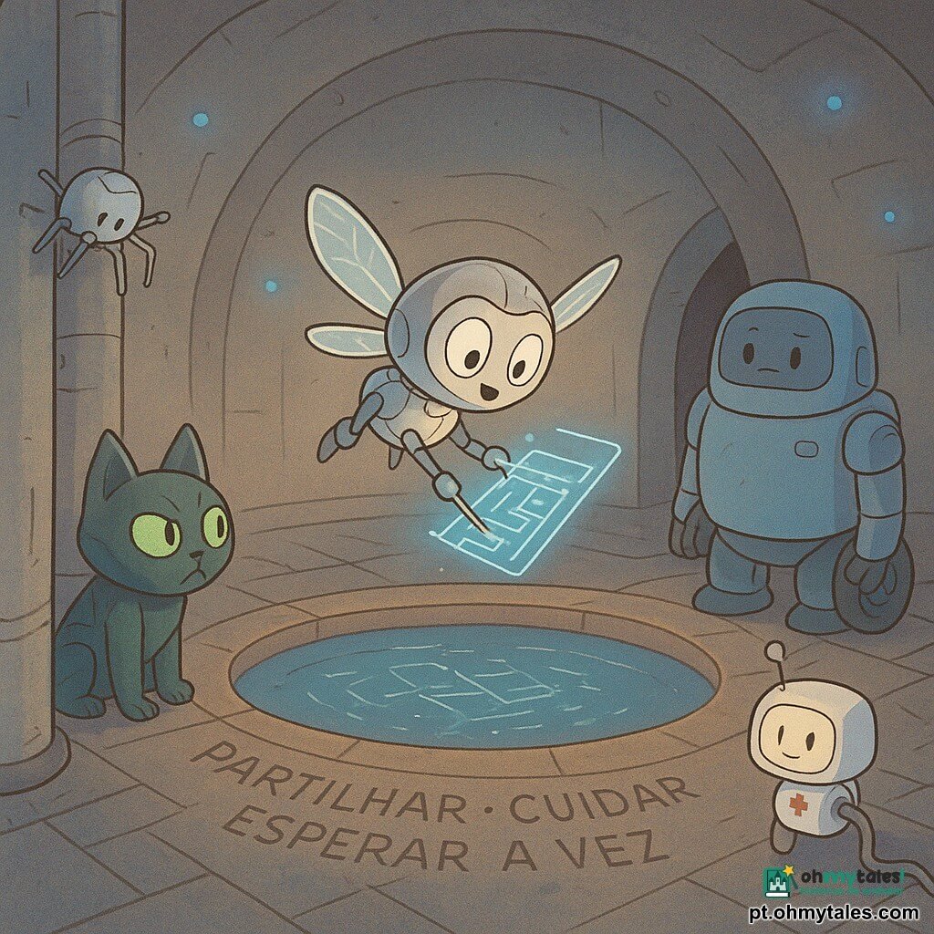 A fonte zero e o mapa dos parvis frescos | História de cidade futurista ...