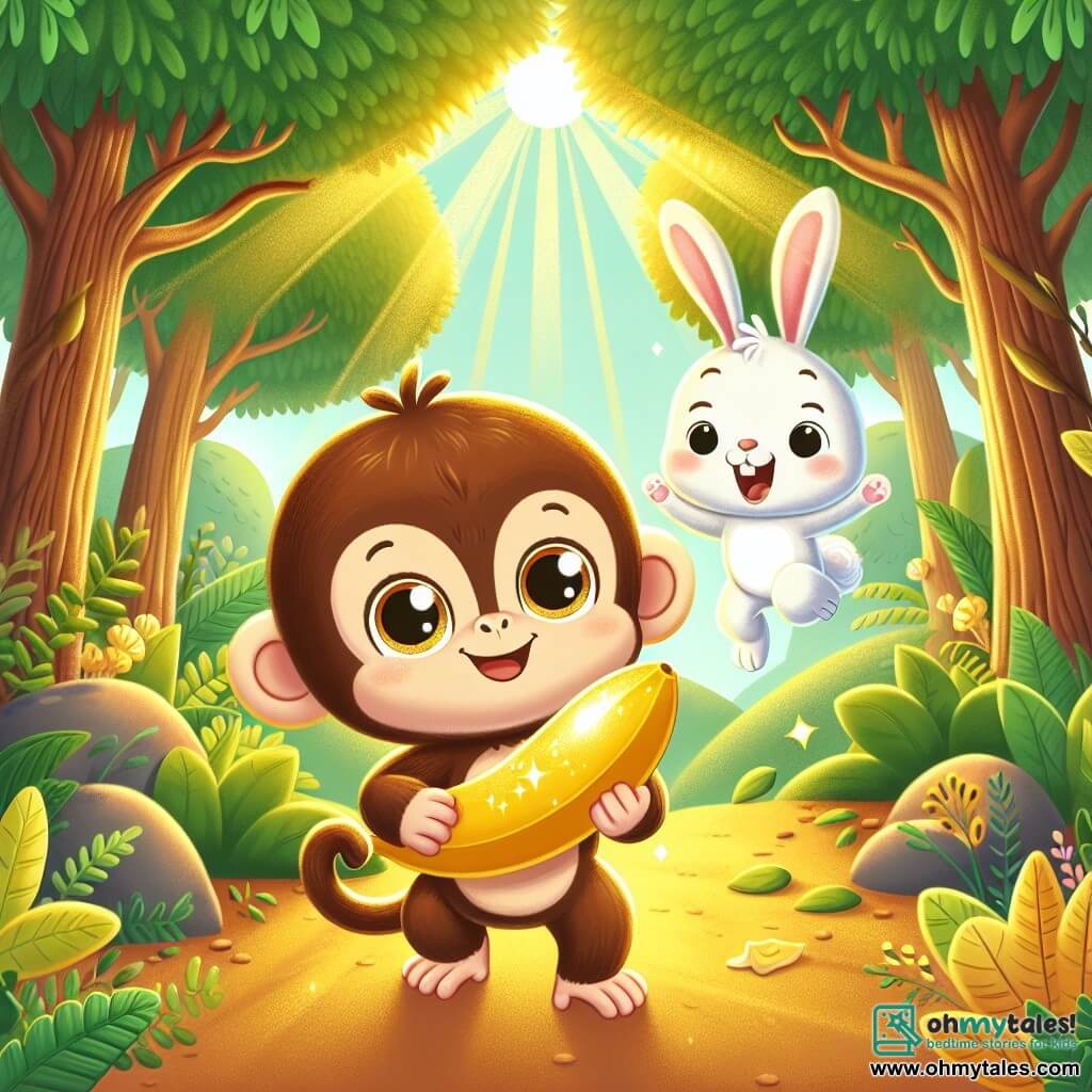 The Golden Banana Quest | Animal story | 3-4 years old | Tale