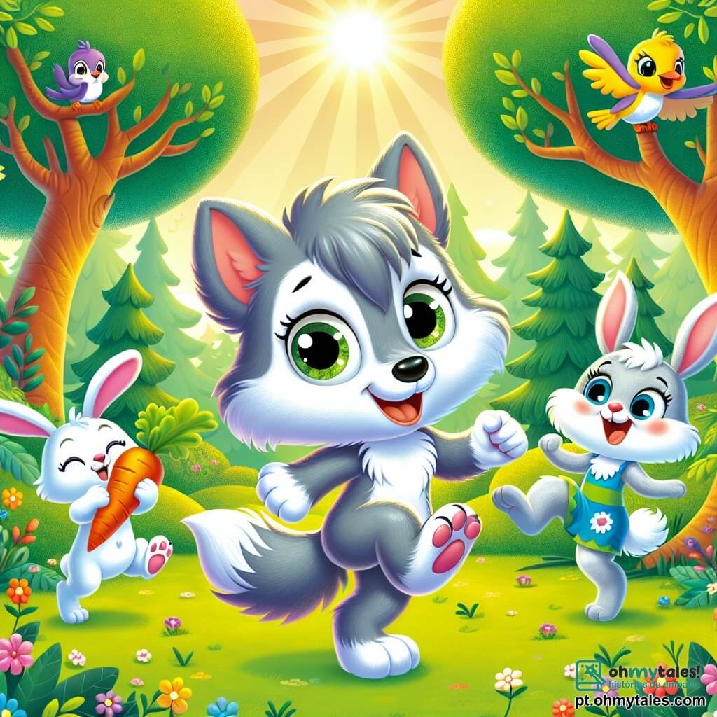 As Danças do Lobo Léo | História engraçada para dormir | 5 a 6 anos ...