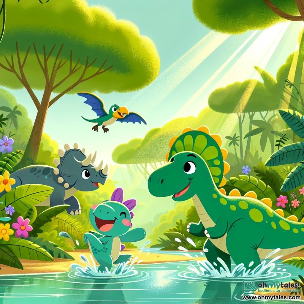 🎧 Jungle Journey | Dinosaur story | 1-2 years | Audio story and to read ...