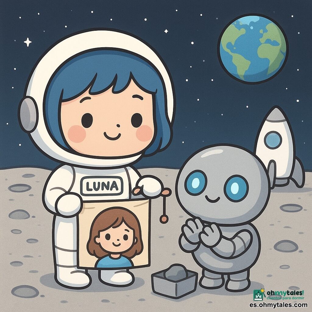 Luna, la capitana, y Sol rumbo a la Luna | Cuento de viaje espacial | 1 ...