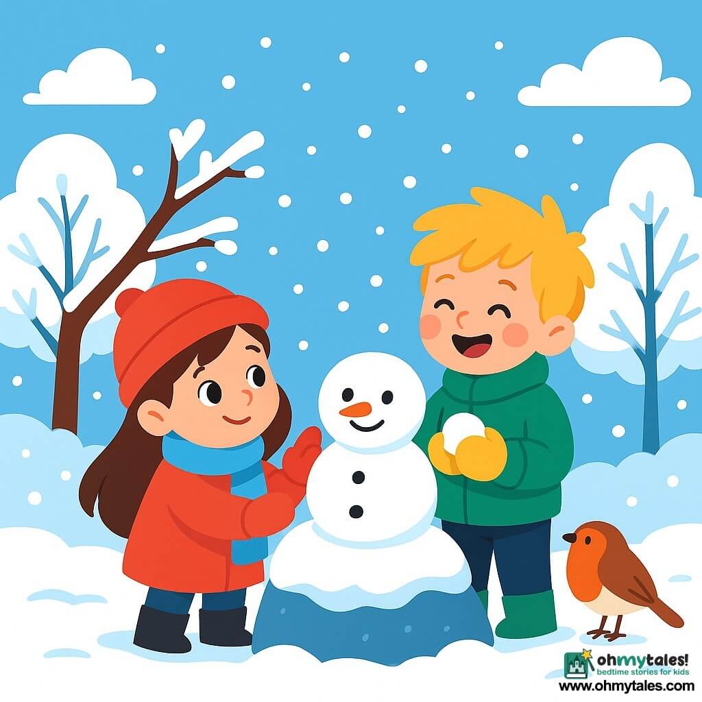 Mia and Ben's quiet snow day | Story about winter | 1-2 years ...