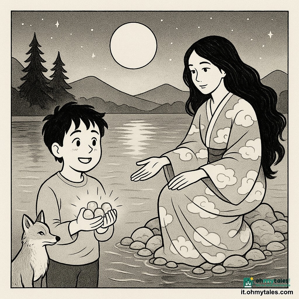 Il ragazzo che restituì il sorriso alla luna | Mito fantastico | 9/10 anni | Storia fantastica