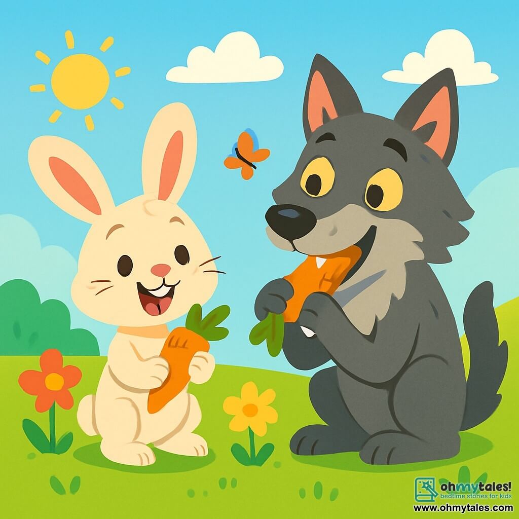 🎧 little bunny and the good wolf | Big bad wolf | 3-4 years old | Audio ...