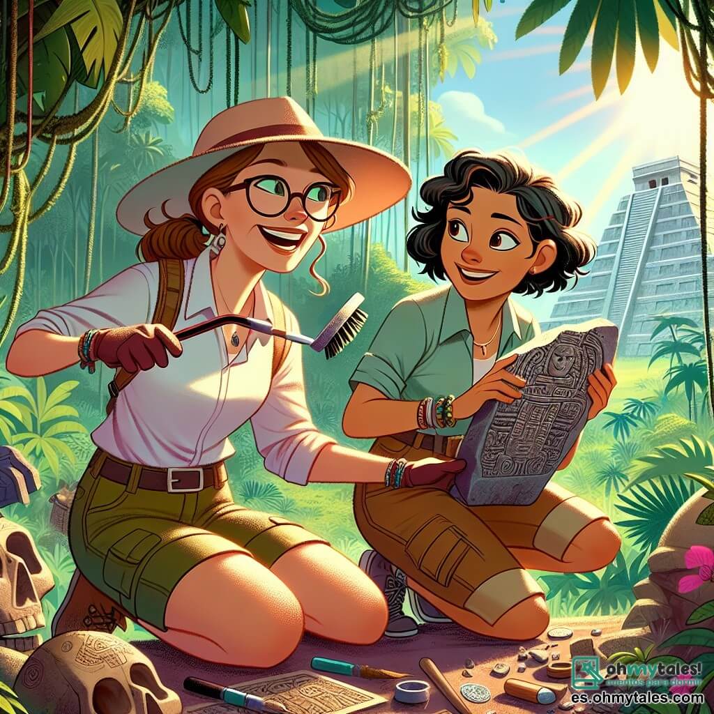 Luna y el misterio de las piedras mayas | Cuento de Arqueólogo | 5/6 ...