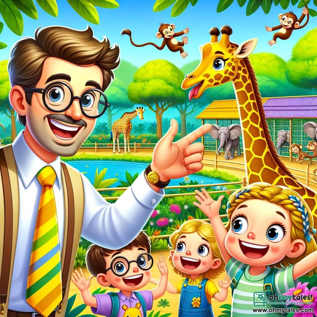 Mr. Tibbles' Zoo Adventure! | Story of a teacher | 3-4 years old ...
