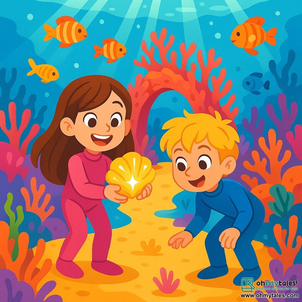 🎧 The Secret of the Shimmering Seashell | Underwater travel story | 7-8 ...