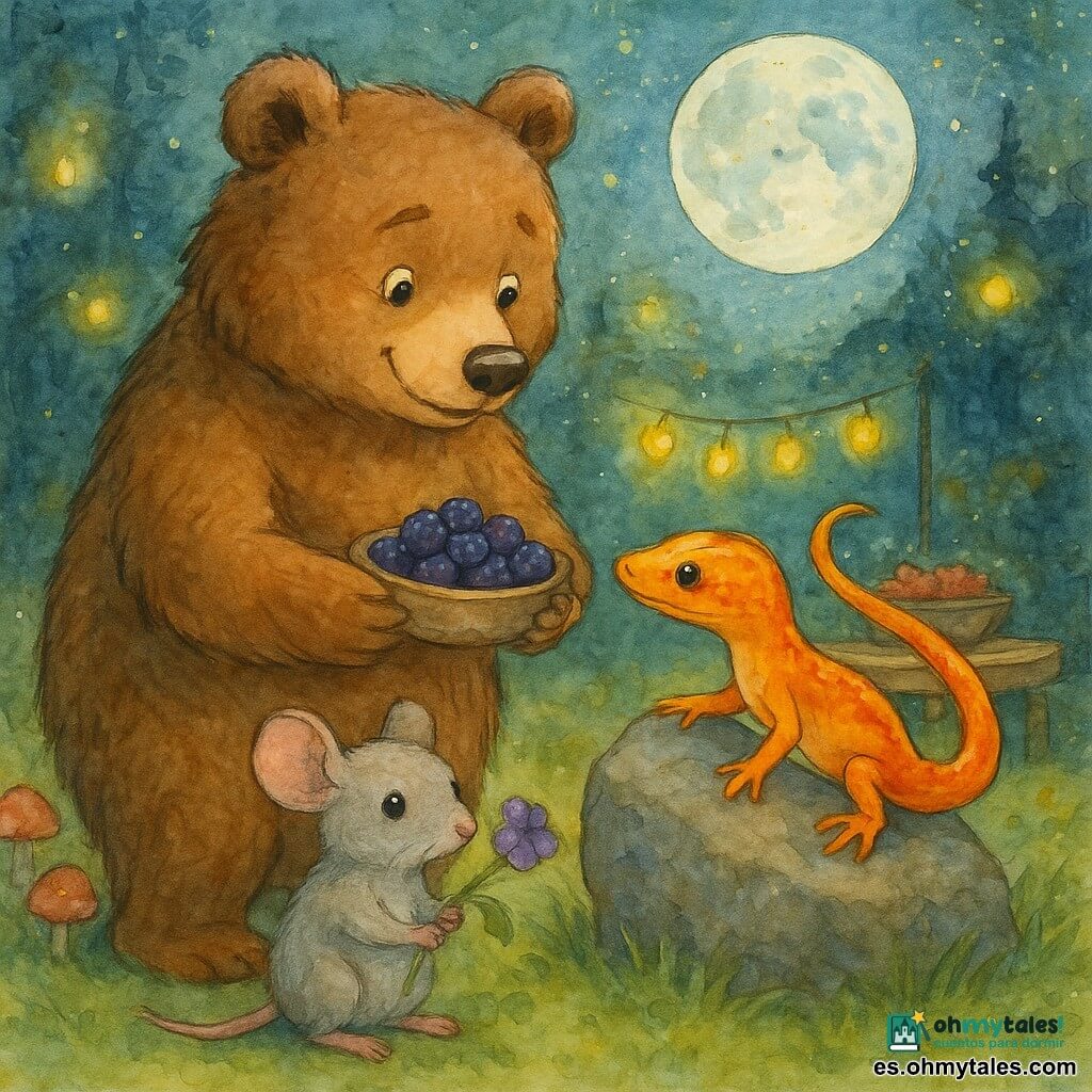 Bruno, el oso tímido, y la fiesta del claro de la luna | Cuento de ...