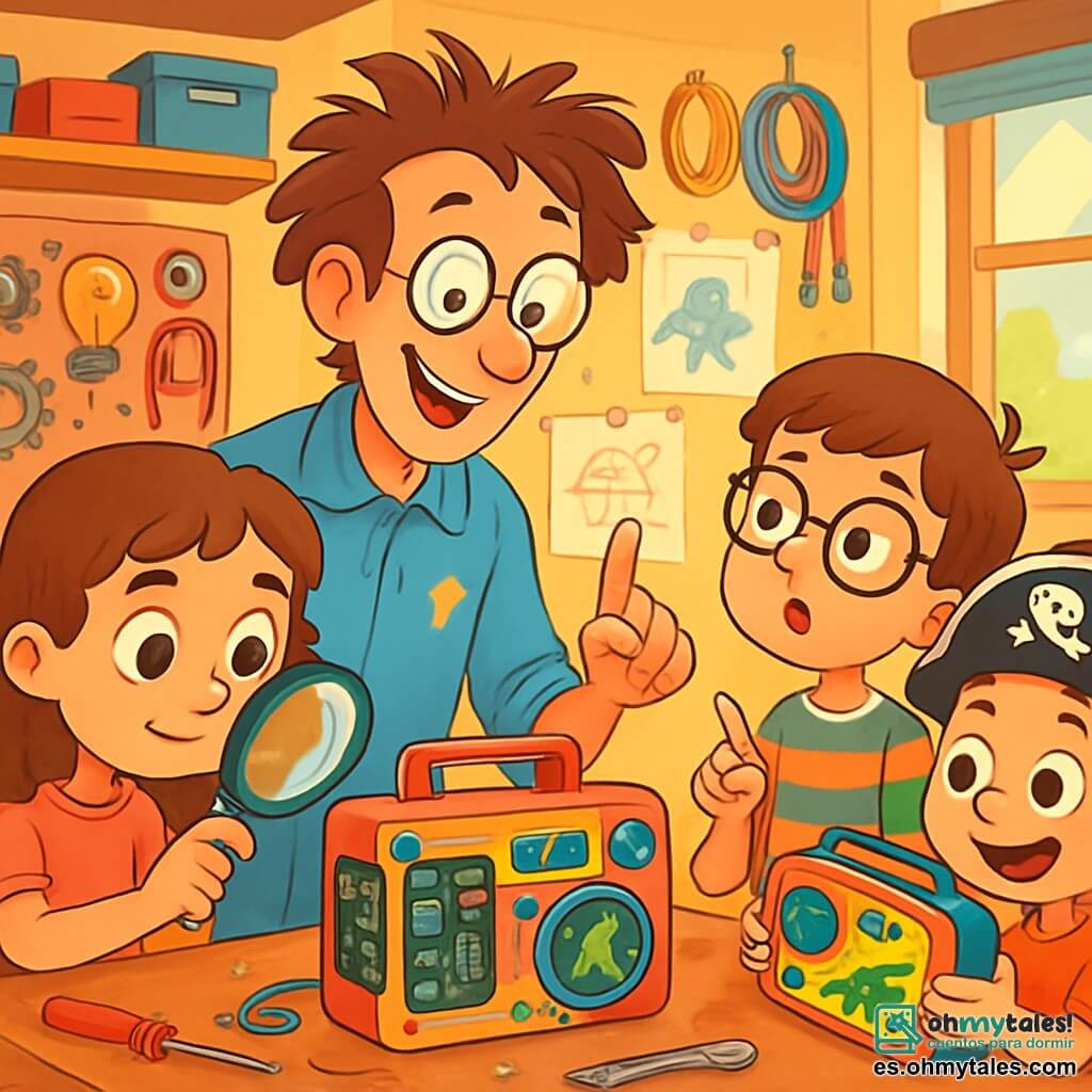 El taller mágico de don Teo y los pequeños inventores | Cuento de ...