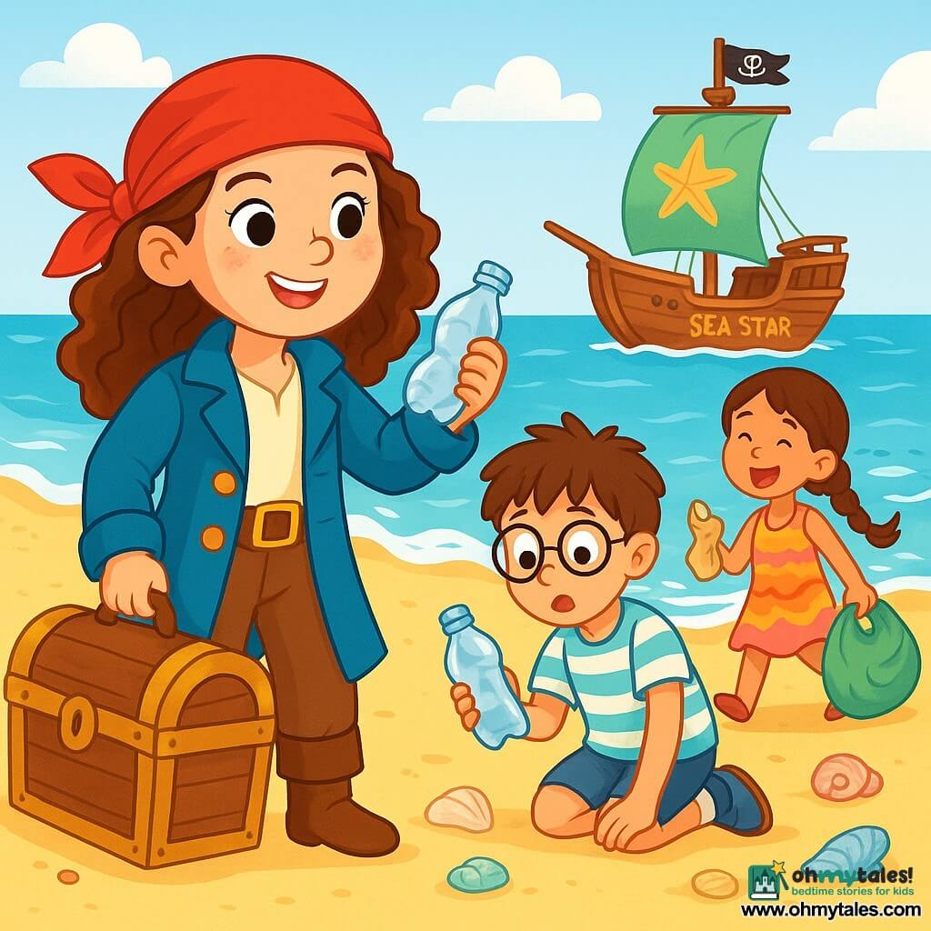 Captain Lila and the Treasure of the Clean Sea | Pirate story | 5-6 ...