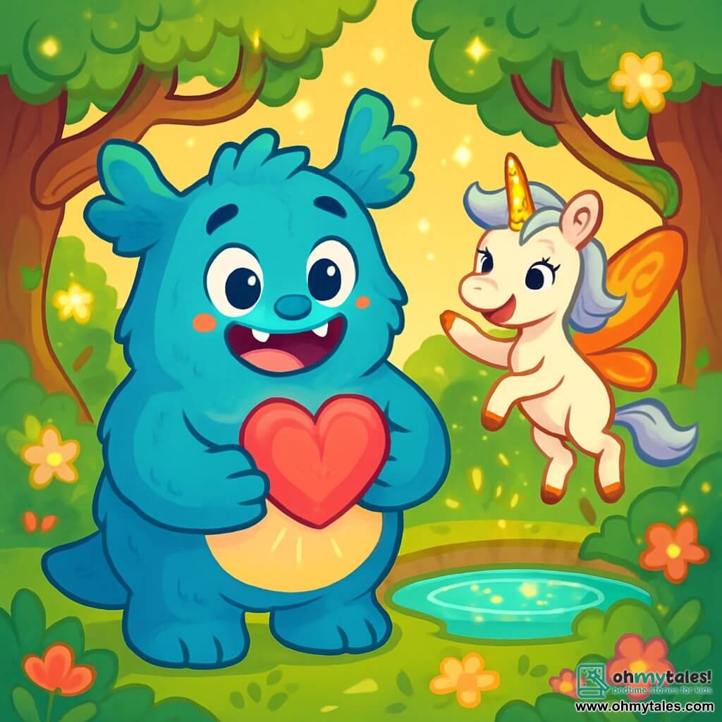 The gentle monster and the heart of the forest | Story of a fantasy ...