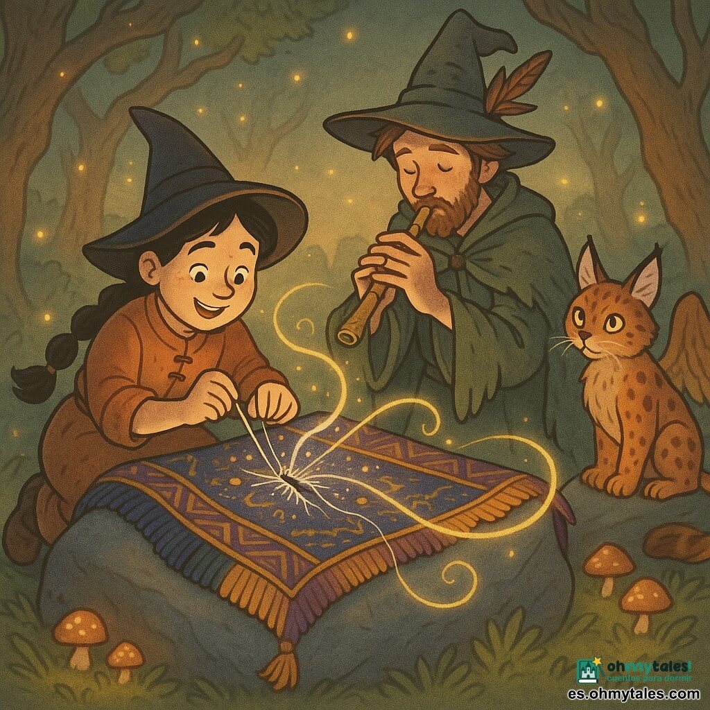 El tapiz de las huellas mágicas | Cuento fantástico de brujería | 9/10 ...
