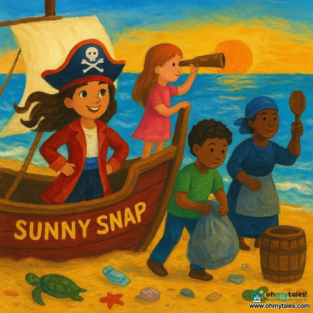 Captain Lila and the Treasure of the Clean Sea | Pirate story | 5-6 ...