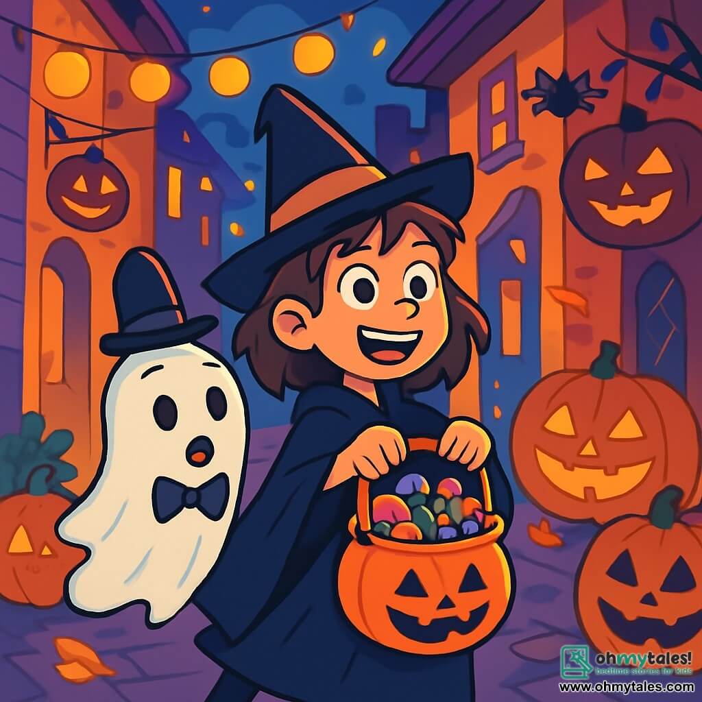 The Halloween Adventure of Lucy and Oliver | Halloween story | 11-12 ...