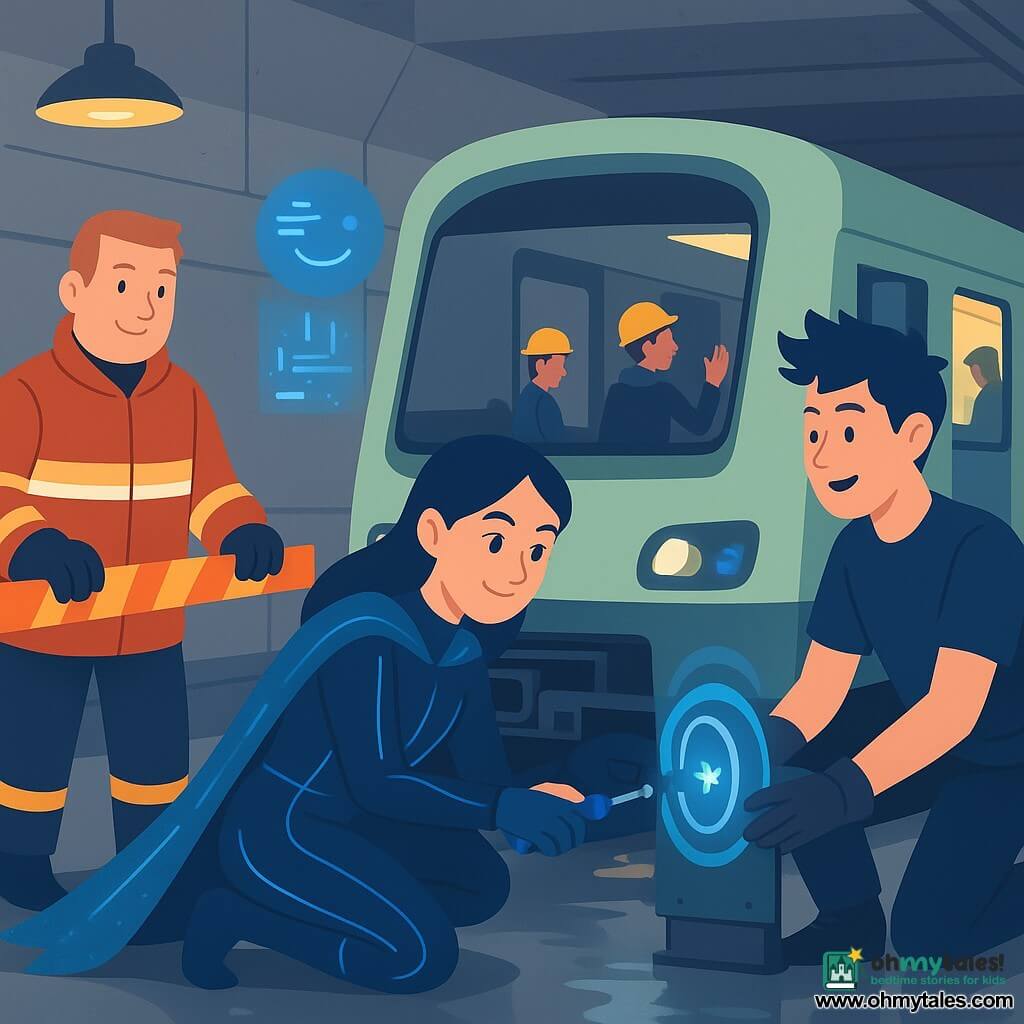 The Conductor of Line Nine and the Light of Lumen City | Superhero ...