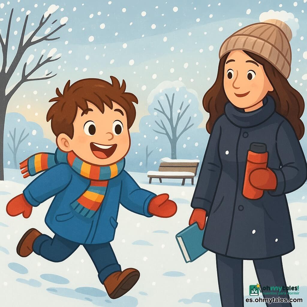 Un invierno cálido en la biblioteca | Cuento sobre el invierno | 5/6 ...