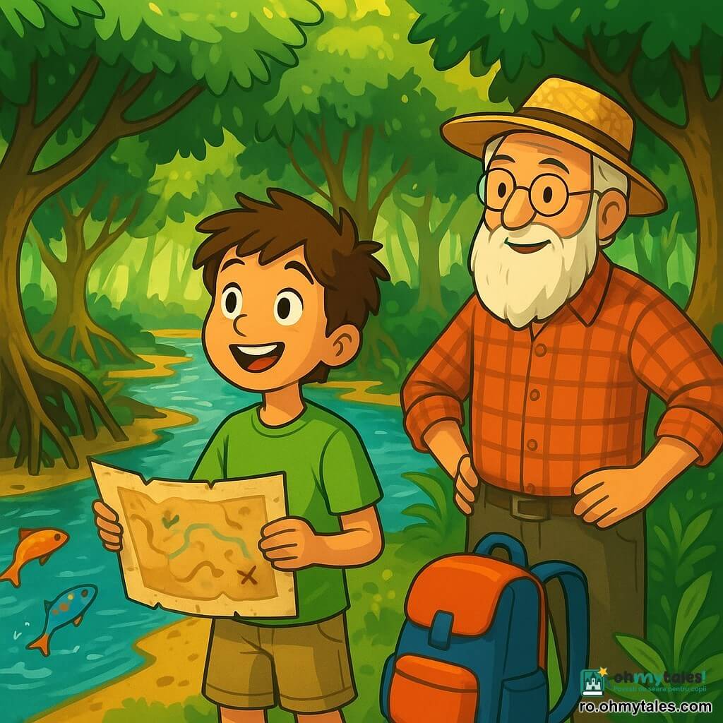 Andrei și secretul mangrovei misterioase | Poveste de explorator | 7/8 ani | Poveste de aventură