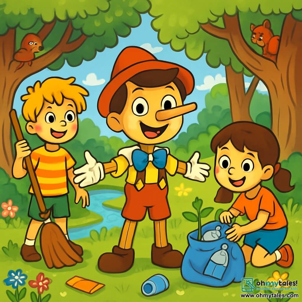 Pinocchio and the magic of the whispering woods | Tale | 9-10 years old ...