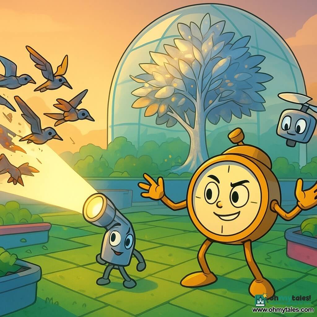 Tick, Spark, and the Secret Sky Garden | Time travel story | 9-10 years ...