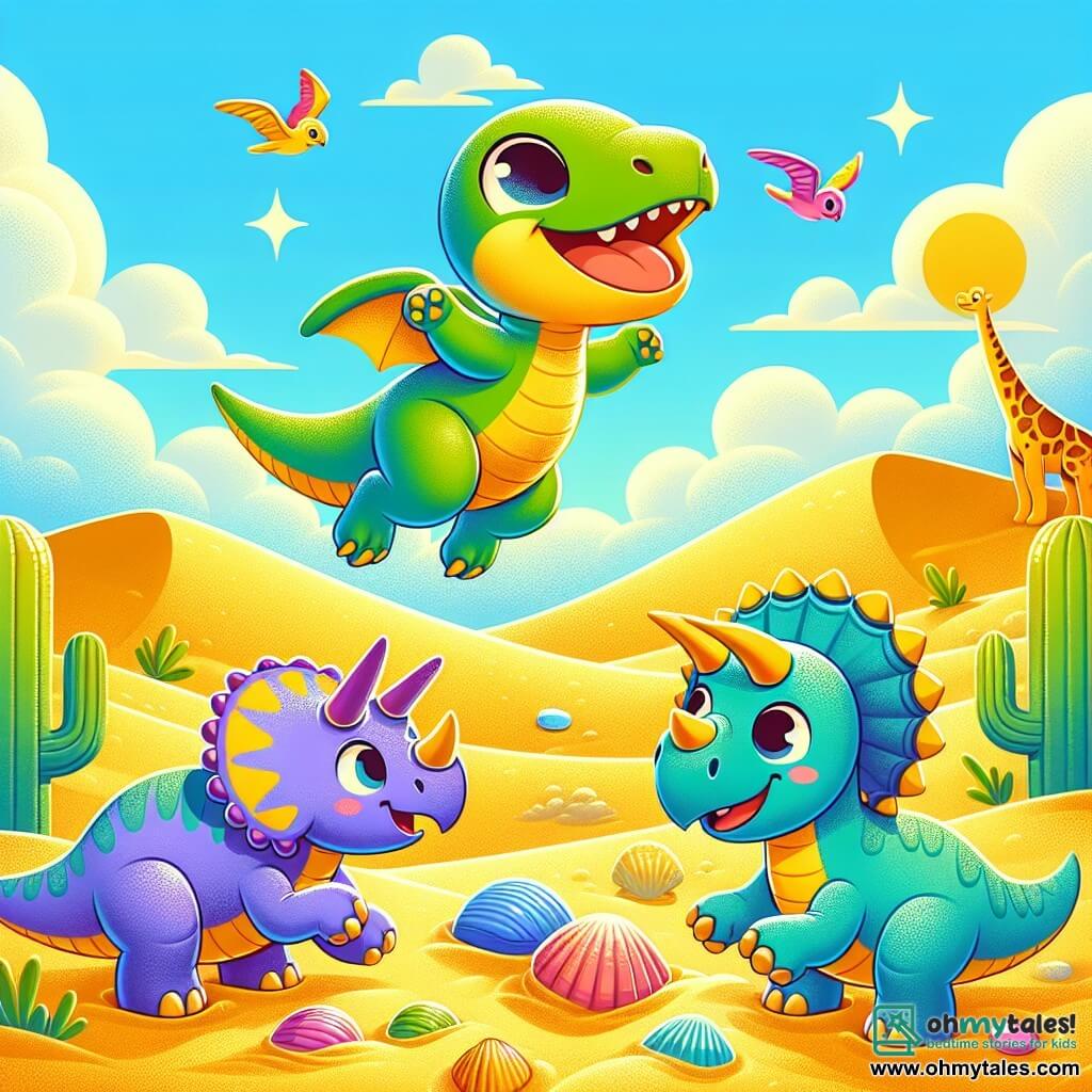 Rara's Desert Adventure | Dinosaur story | 3-4 years old | Fantastic story