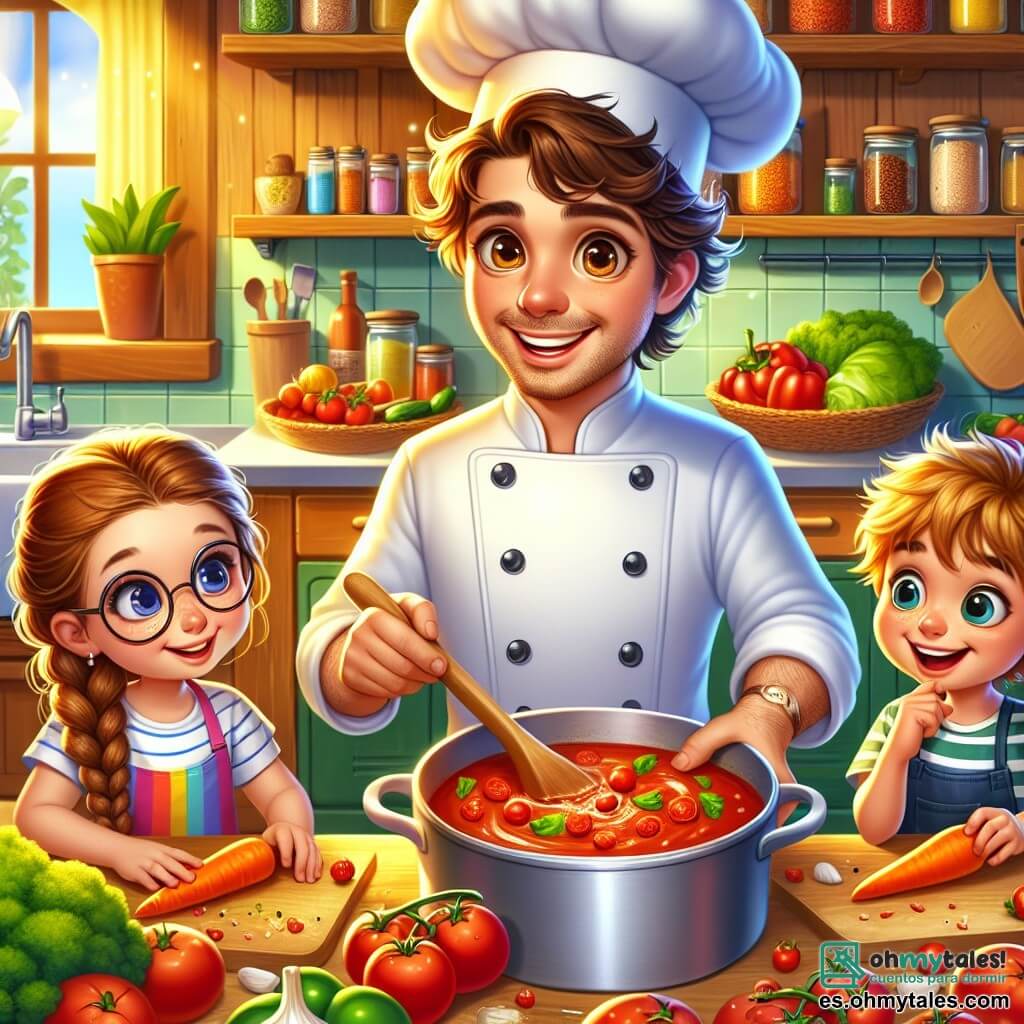 La aventura culinaria del Chef Rúben y los jóvenes cocineros | Cuento ...