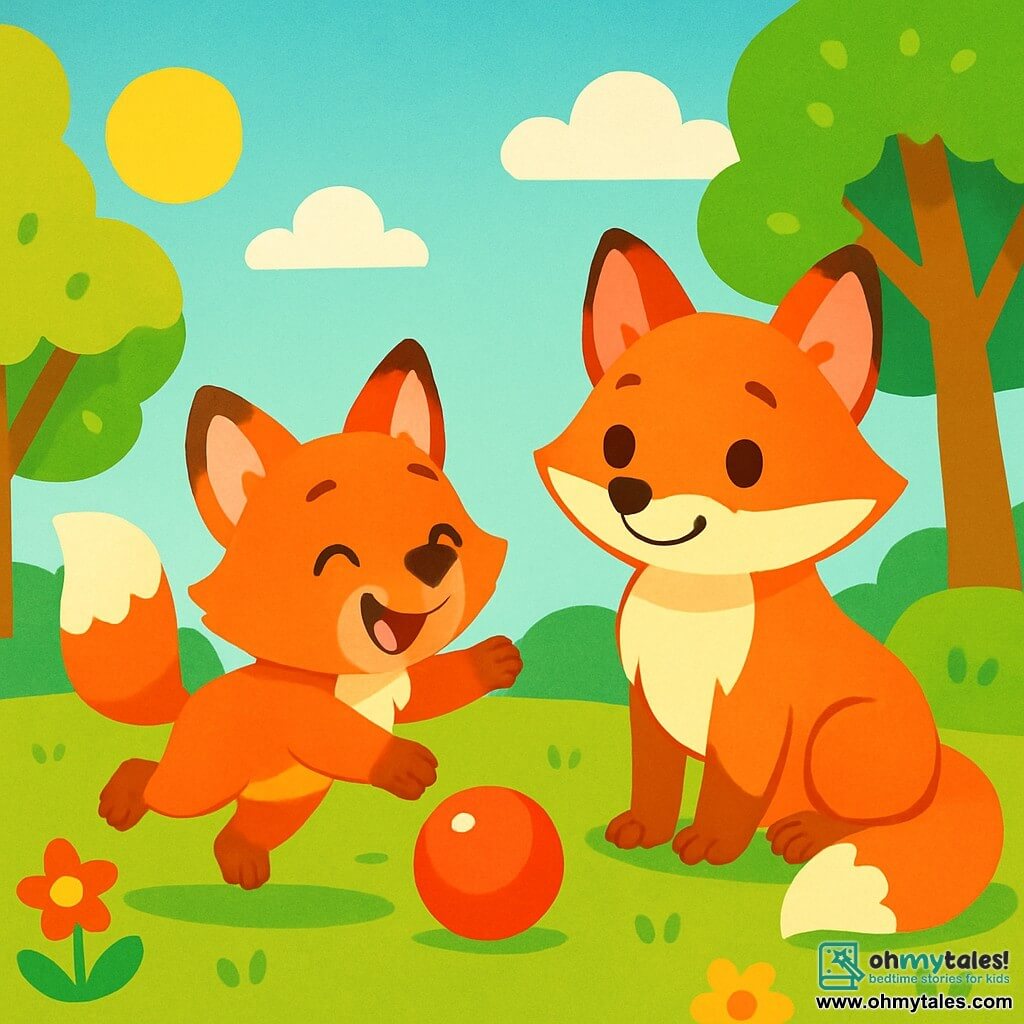 🎧 Fox and the rolling red ball | Story about an emotion | 1-2 years ...