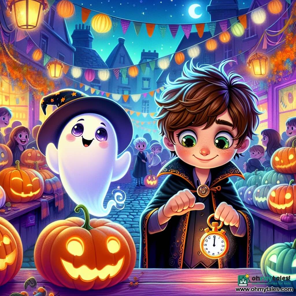 🎧 The Enchanted Halloween Stopwatch | Halloween story | 7-8 years old ...