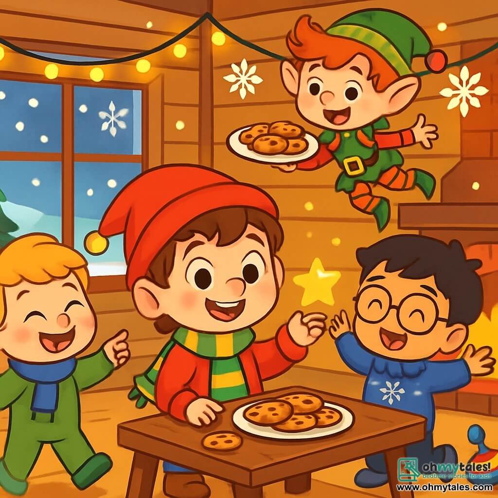 The Christmas elf and the red hat | Story of the Christmas Mischievous ...