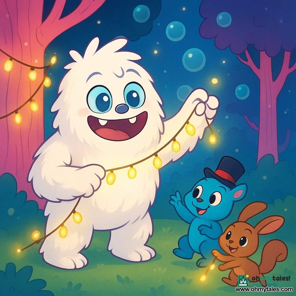 The sleepy yeti and the tangled garland | Funny creature story | 9-10 ...