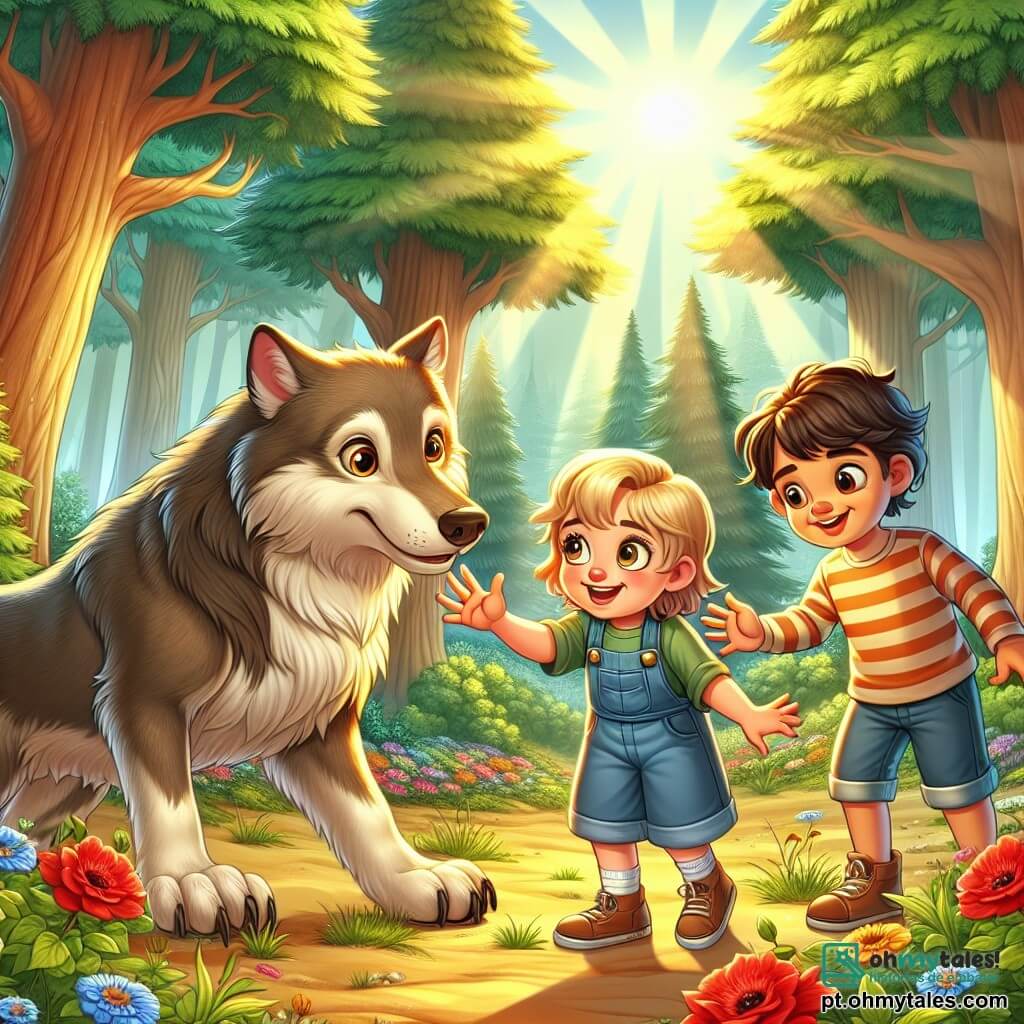 O Lobo que Aprendeu a Brincar | Grande lobo mau | 5 a 6 anos | Conta