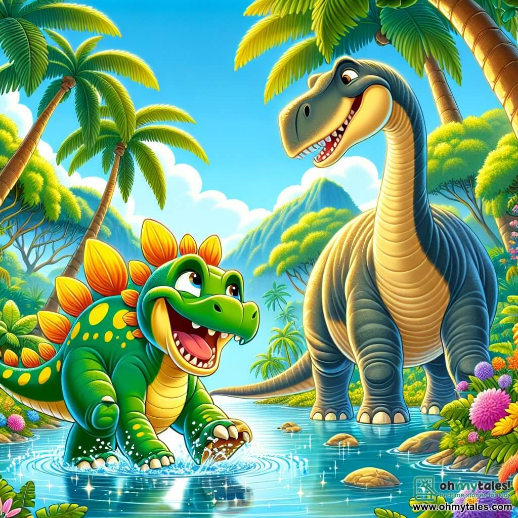 Spike and Bella's Jungle Adventure | Dinosaur story | 1-2 years ...