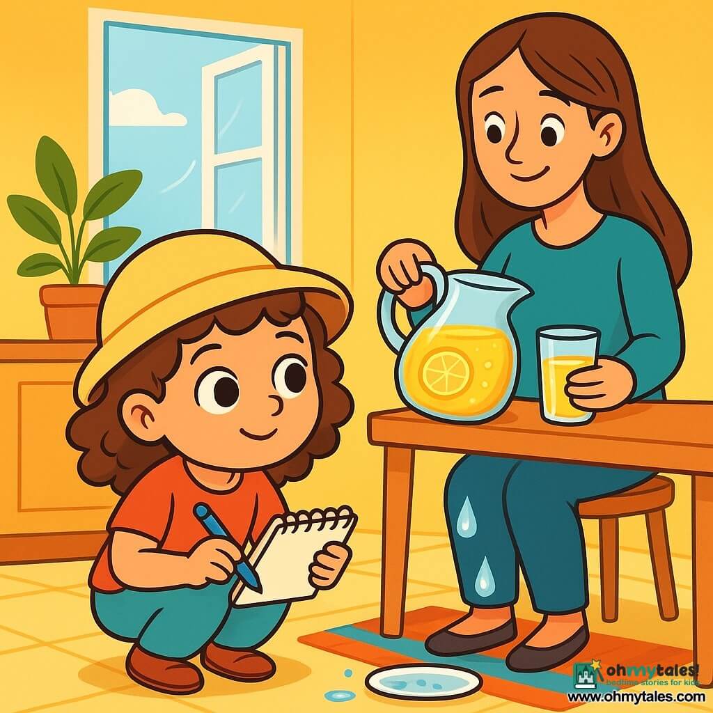 Mina and the mystery of the drippy pitcher | Story of little detectives ...