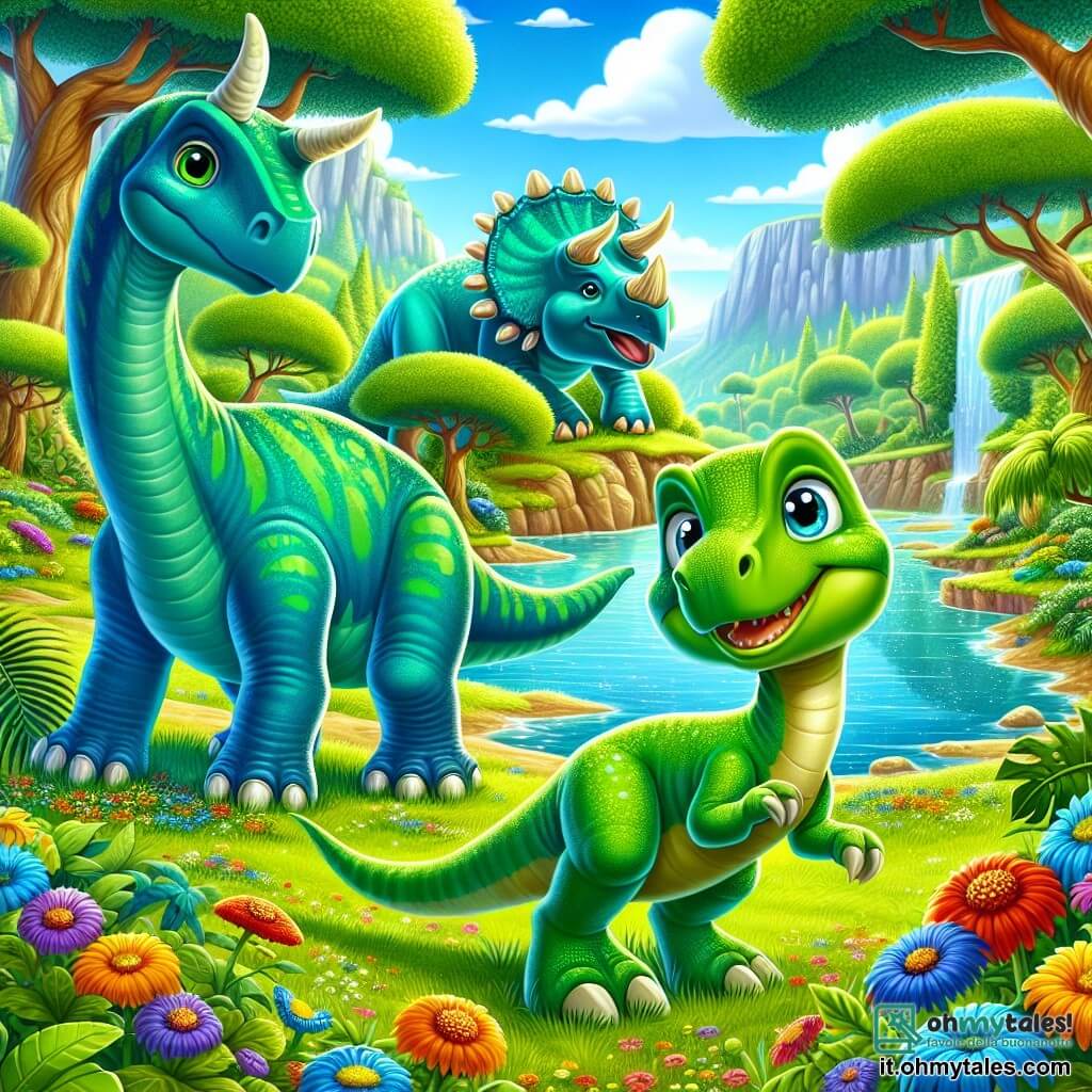 🎧 Amici tra Dinosauri | Storia di dinosauro | 5/6 anni | Audiostoria e ...