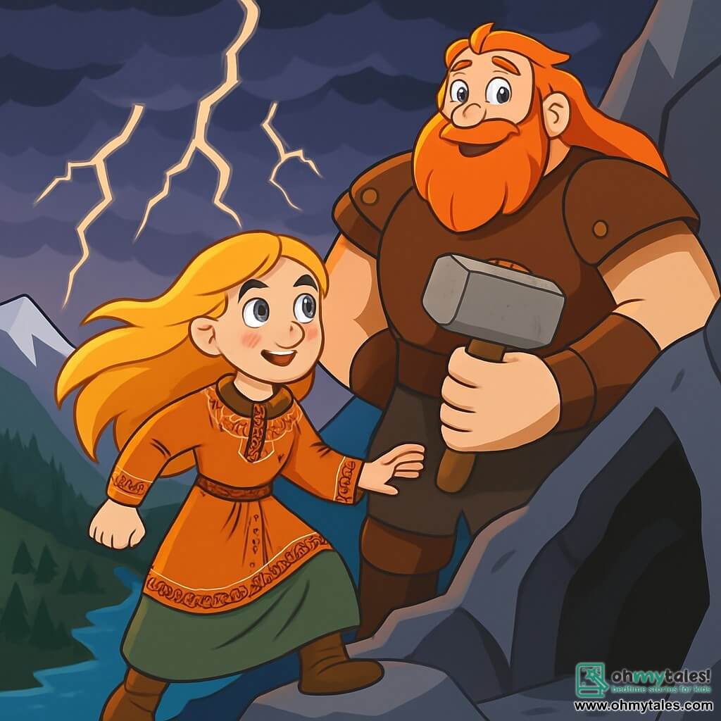 The heart of the mountain | Norse and Viking tale | 11-12 years old | Tale