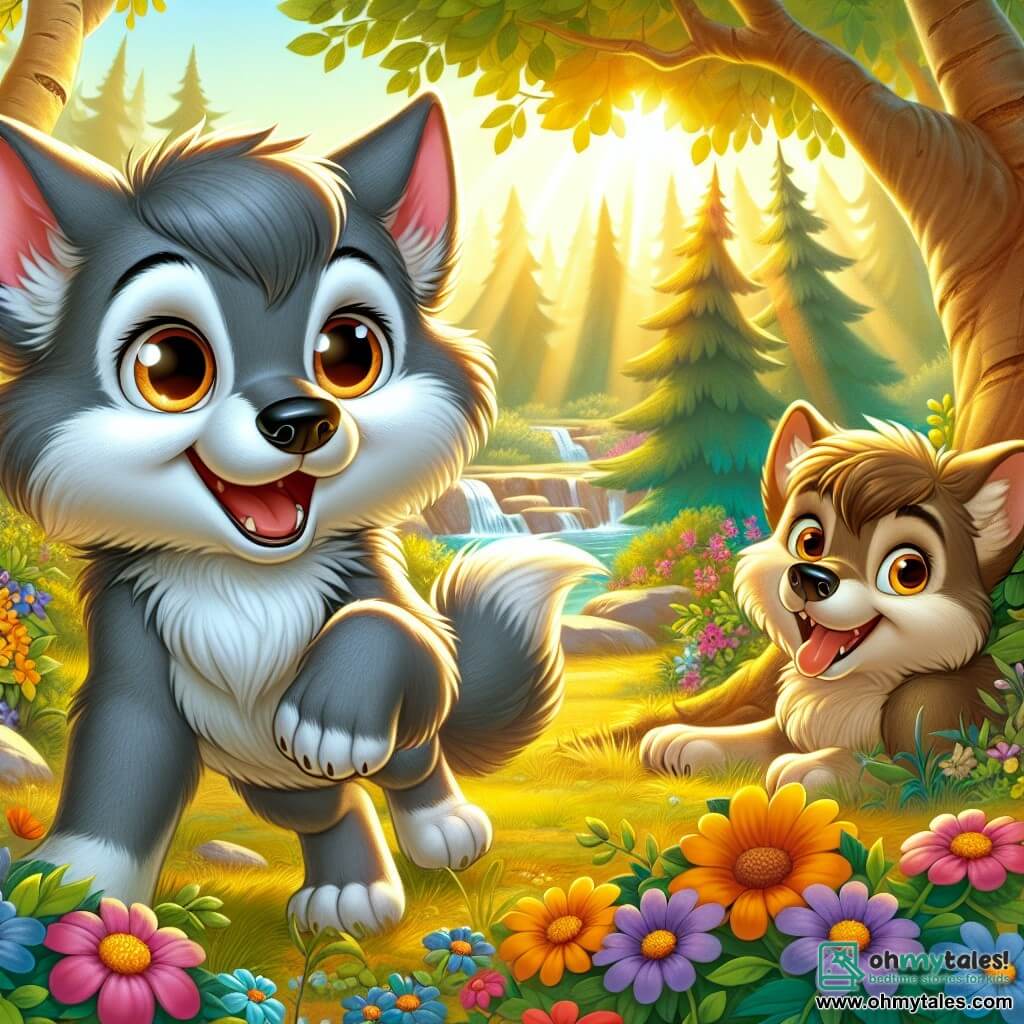 🎧 Wolf Pals at the Lake | Story about friendship | 7-8 years old ...