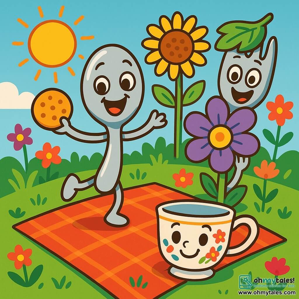 🎧 sunny spoon’s surprise picnic for daddy ladle | Story about Father's ...