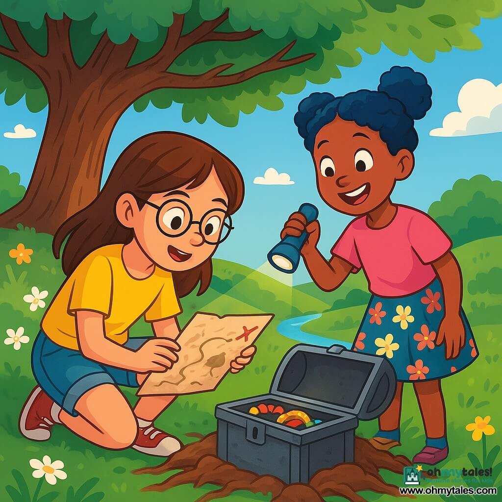 The attic map and the friendship pact | Hidden treasure story | 7-8 ...